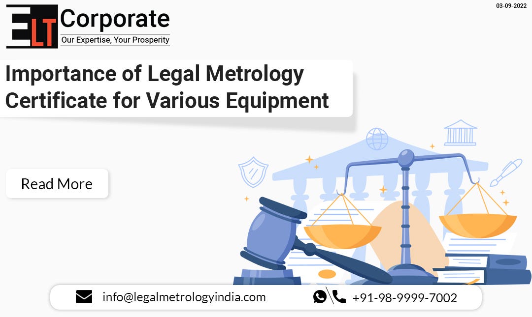 Importance of Legal Metrology Certificate for Various Equipment - ELT ...