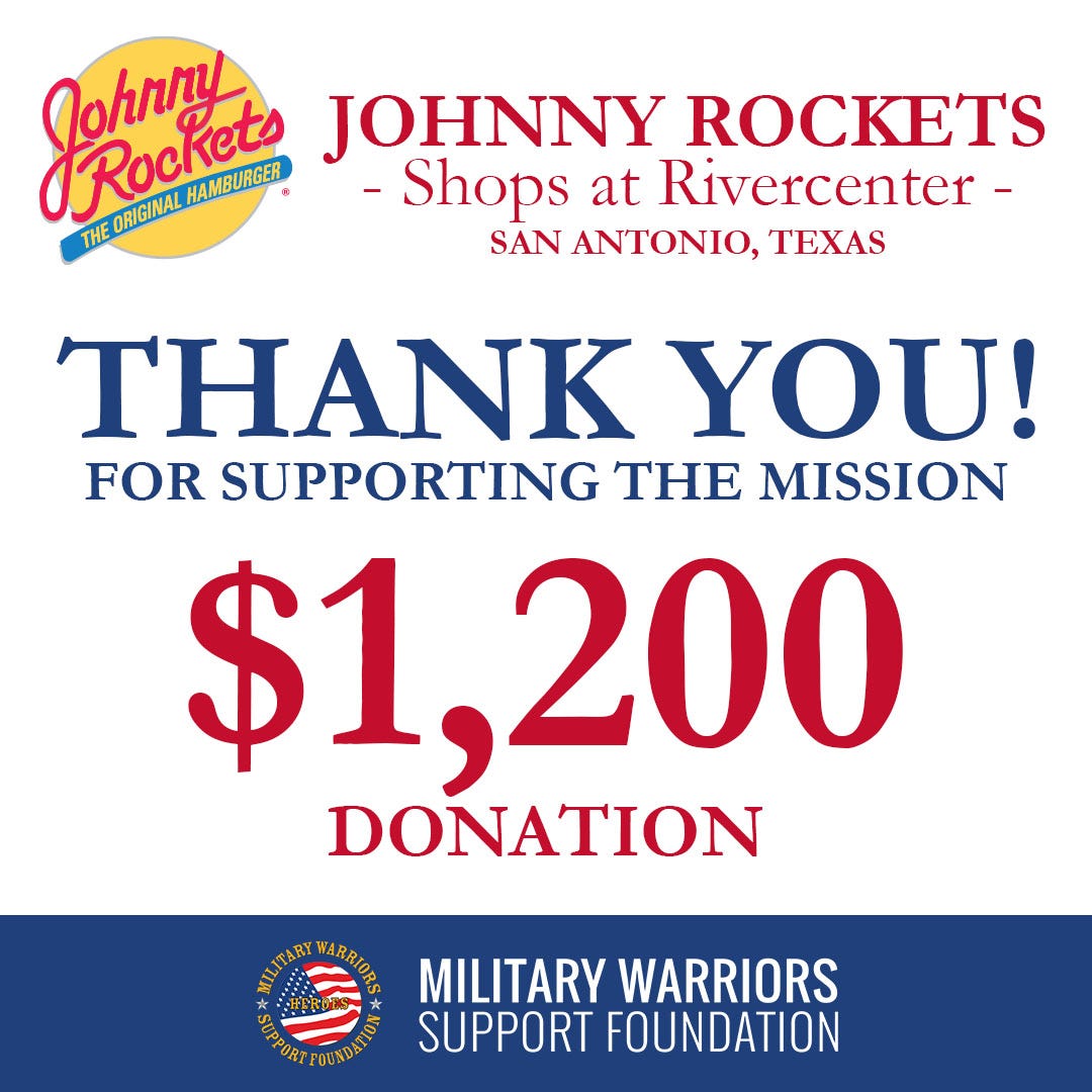 The Military Warriors Support Foundation is grateful for the donation ...