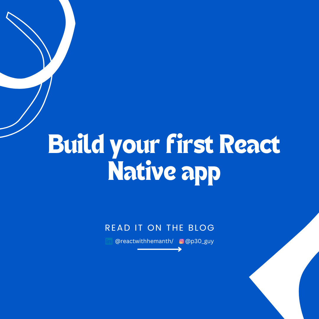 Setting Up the New React Native App | by Hemanth KV | Stackademic