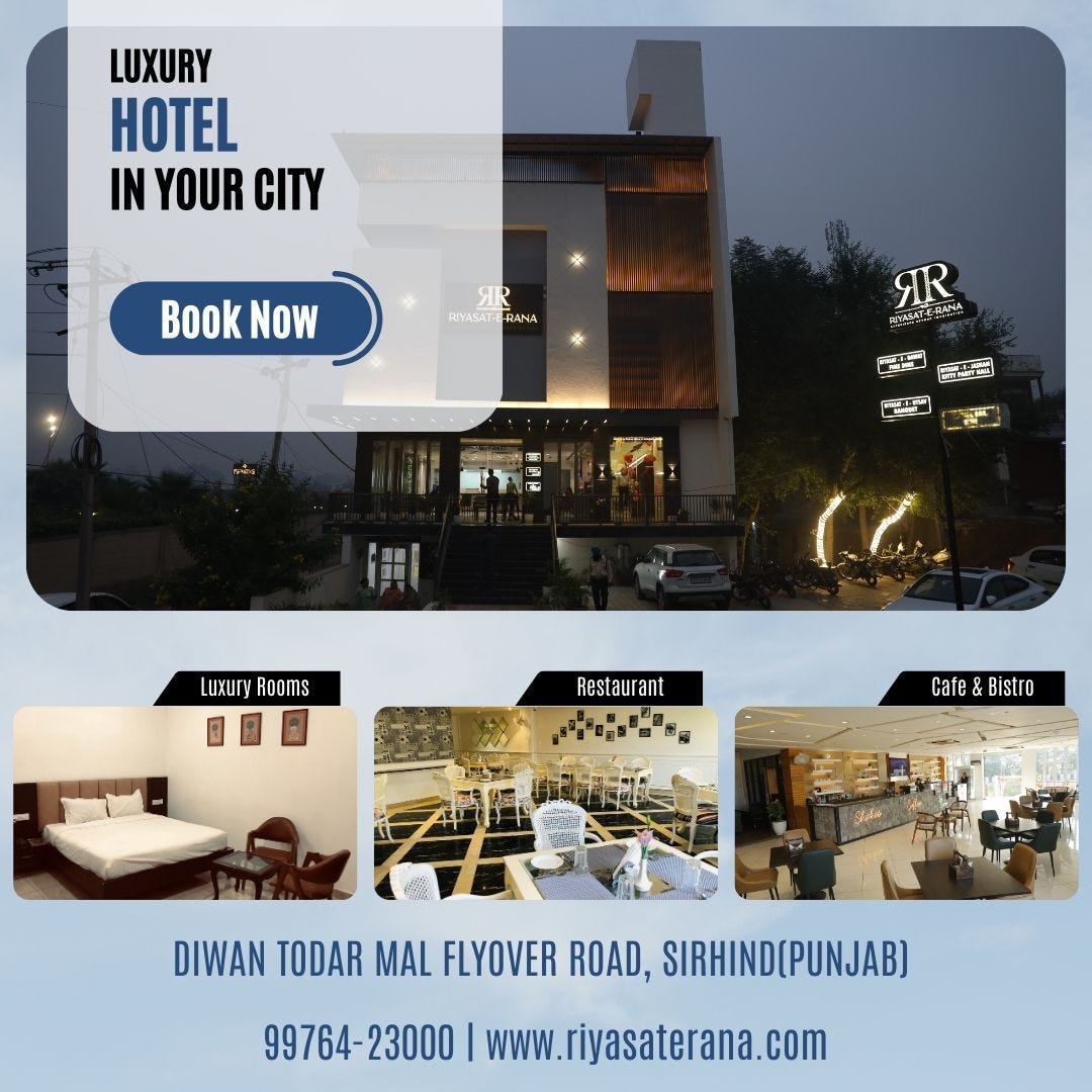 Luxury Hotels |Best Hotels In Sirhind | Riyasat-E-Rana - Riyasat-E-Rana ...