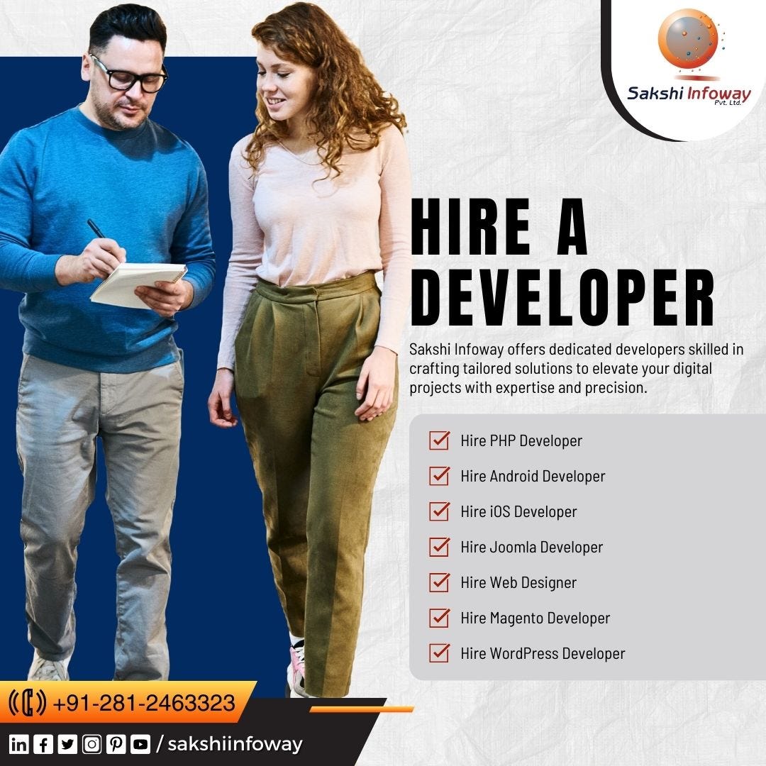 Hire A Developer in Rajkot India - Sakshi Infoway - Medium