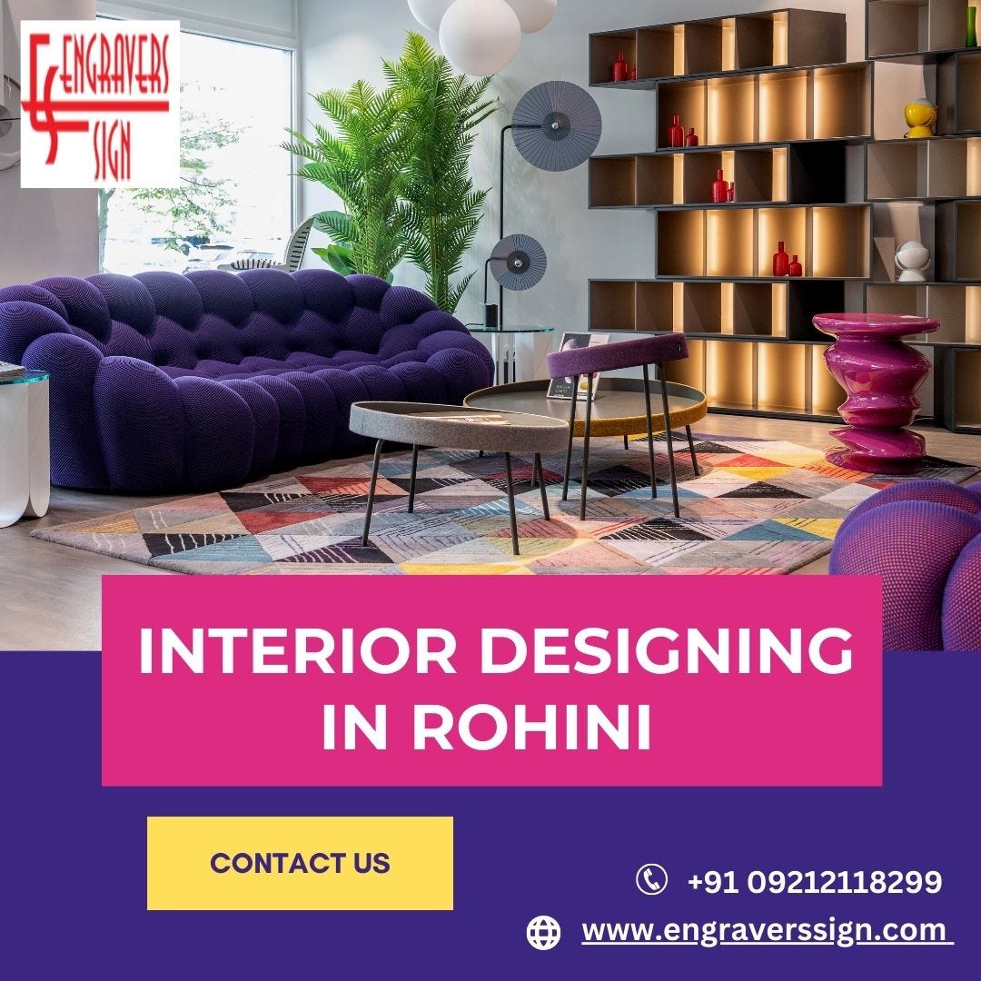 Interior Designing in Rohini - Engravers Sign - Medium