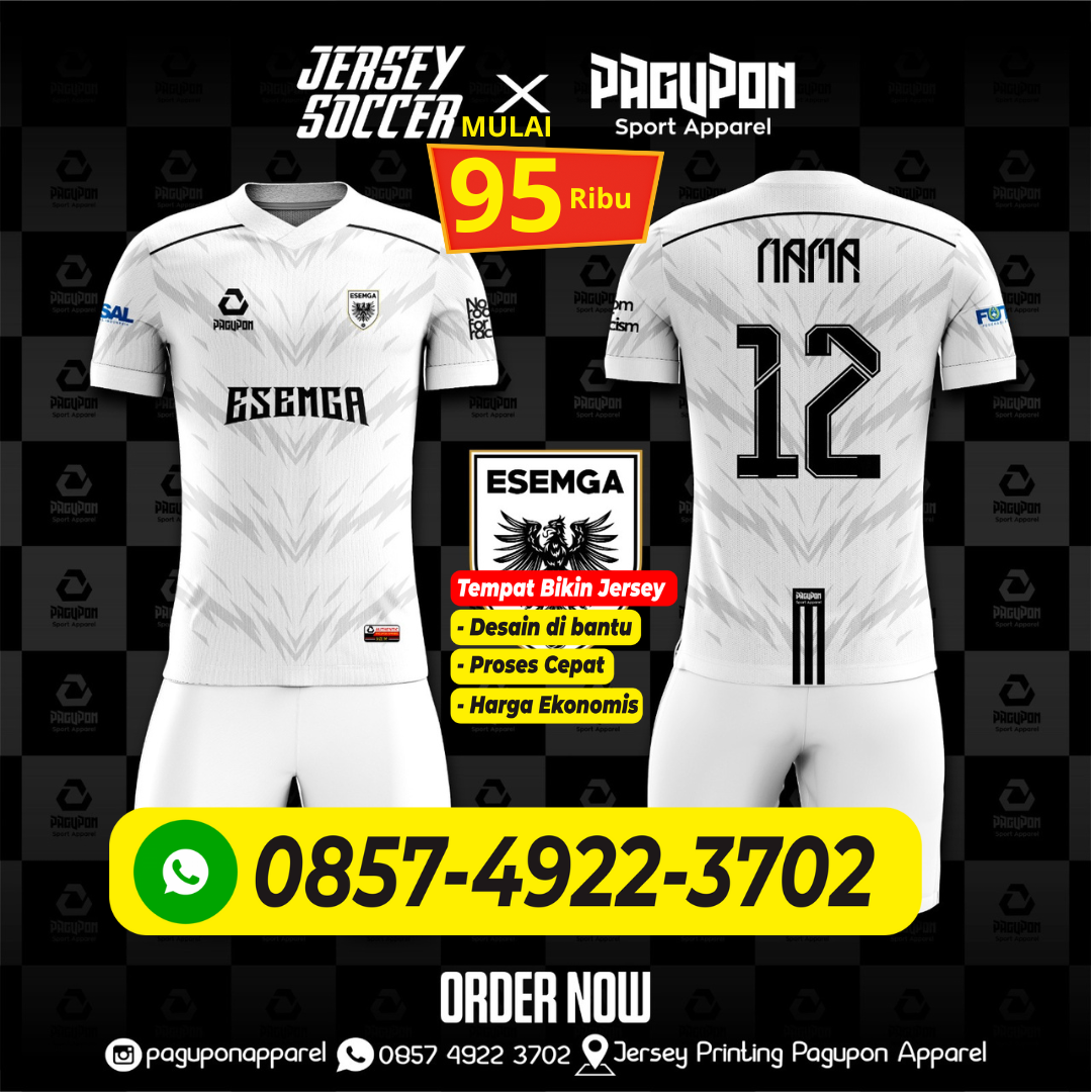 12 Gratis 1!! 0857–4922–3702, Bikin jersey Bola Futsal Lampung Utara ...