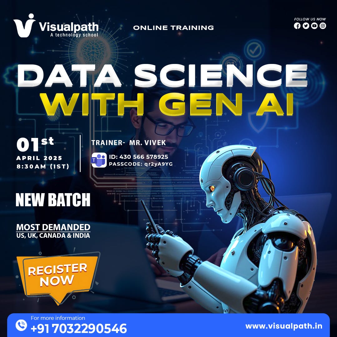 🚀 “Upcoming New Batch for #DataScience & #GenerativeAI starting soon! 01/04/2025 Enroll now ...