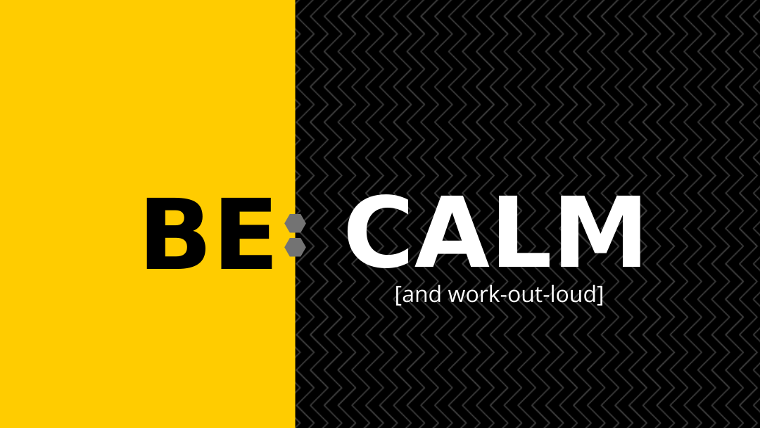 Picture Communication Stay Calm