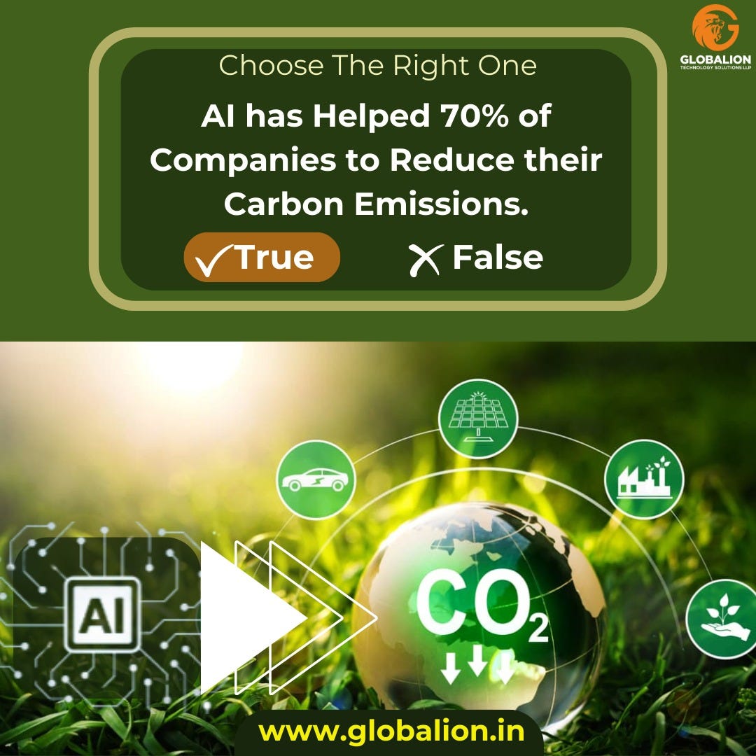 True or False: AI has Helped 70% of Companies to Reduce their Carbon ...