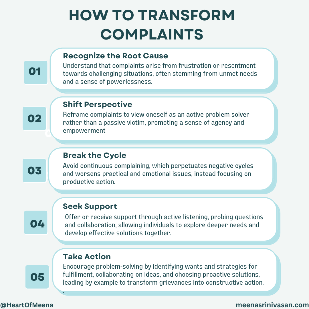 How to Transform Complaints | by Meena Srinivasan | Medium