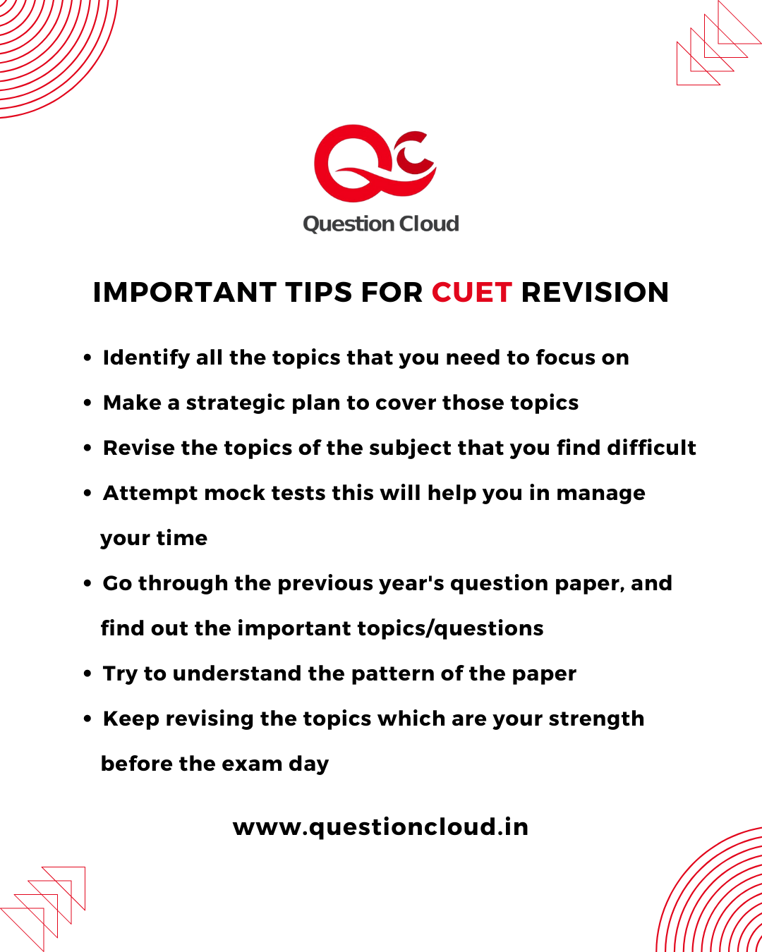 Important Tips for CUET Revision - question cloud - Medium