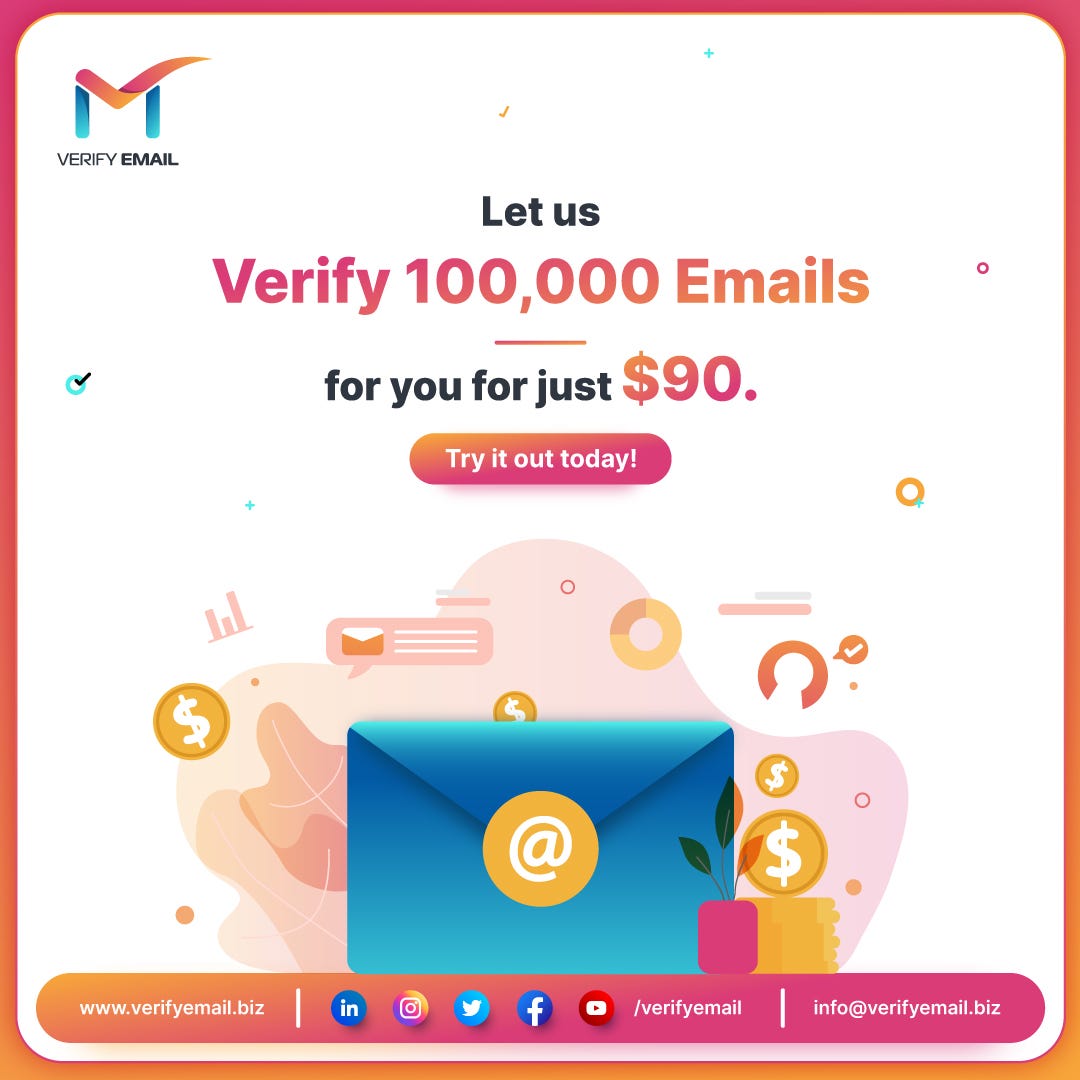 Lets verify 100,000 Emails : Verify Emails - Verifyemailseo - Medium