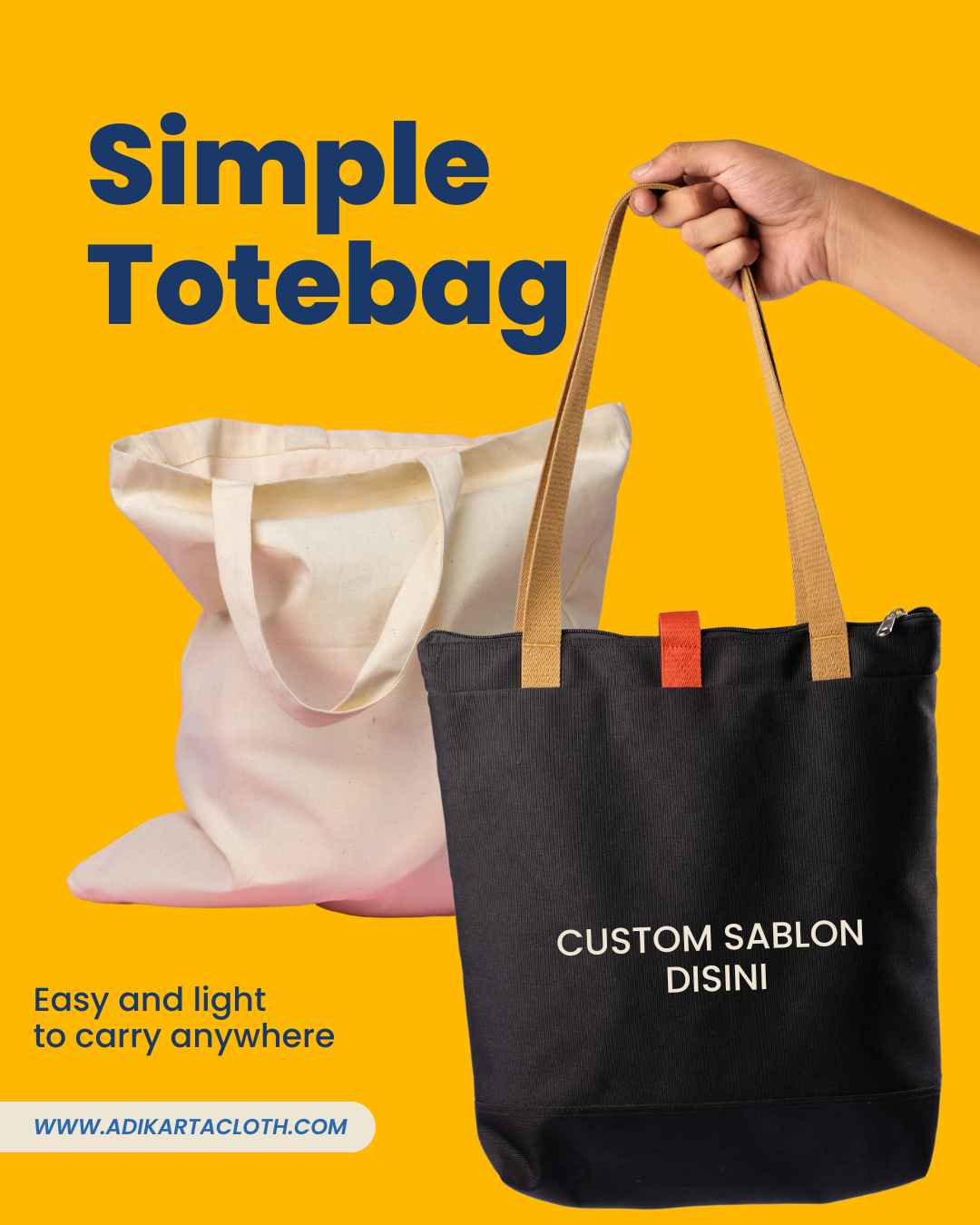 SIMPLE TOTEBAG SABLON. SIMPLE TOTEBAG SABLON — Jasa sablon dan… | by ...
