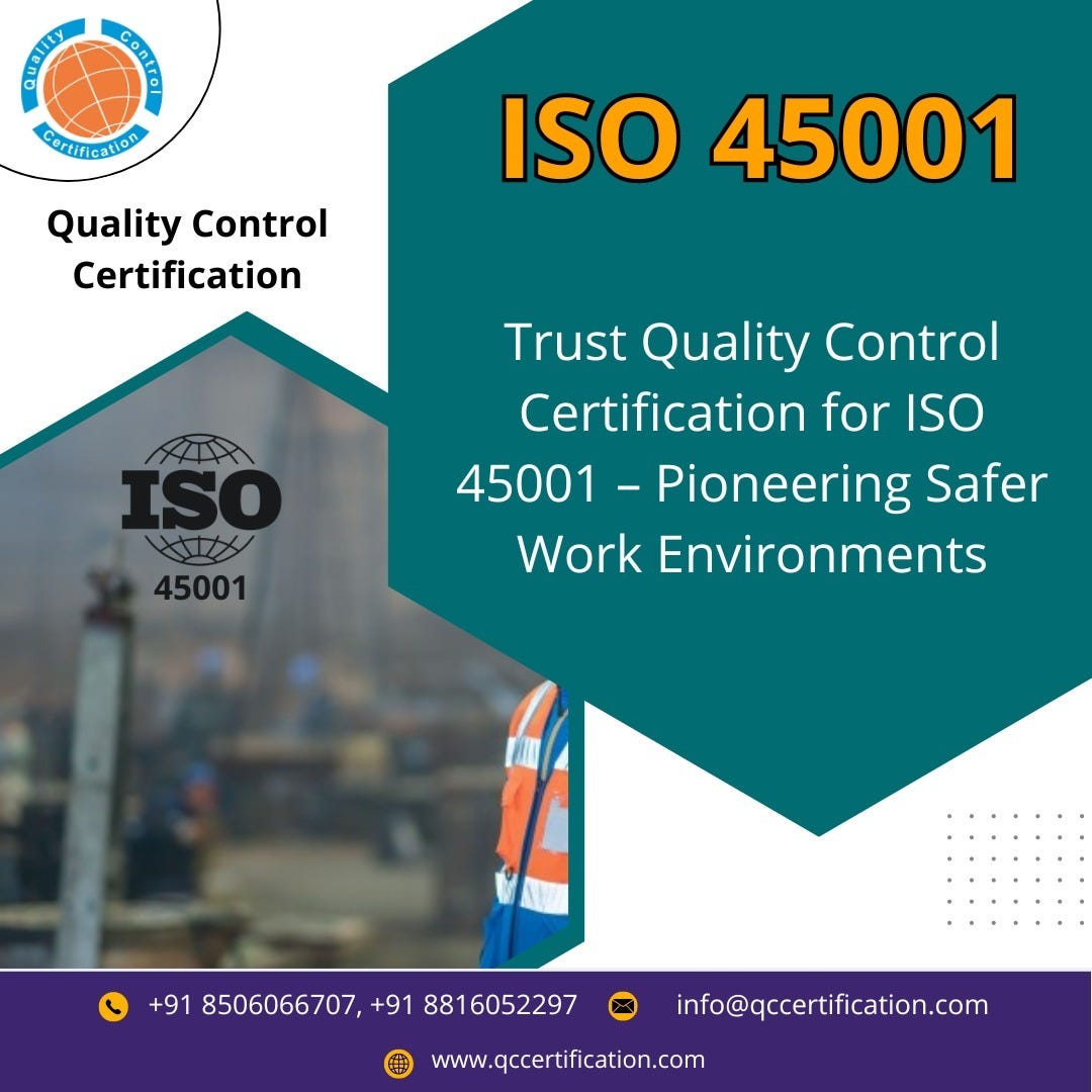 ISO 45001 | Quality Control Certification - Vaibhav Aggarwal - Medium