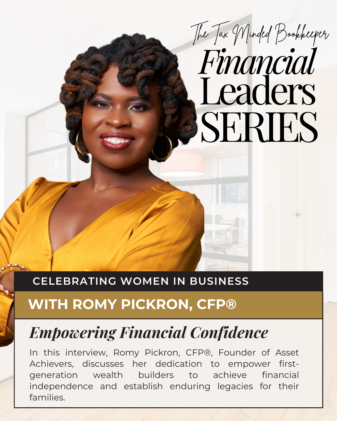 Financial Entrepreneurial Leaders Series: Meet Romy Pickron, CFP®️ ...