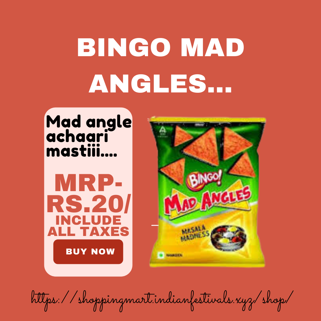 Bingo Mad Angles — Achaari Masti, 66g/72.5g Pack, Crunchy Triangle Chips Perfect for Snacking ...
