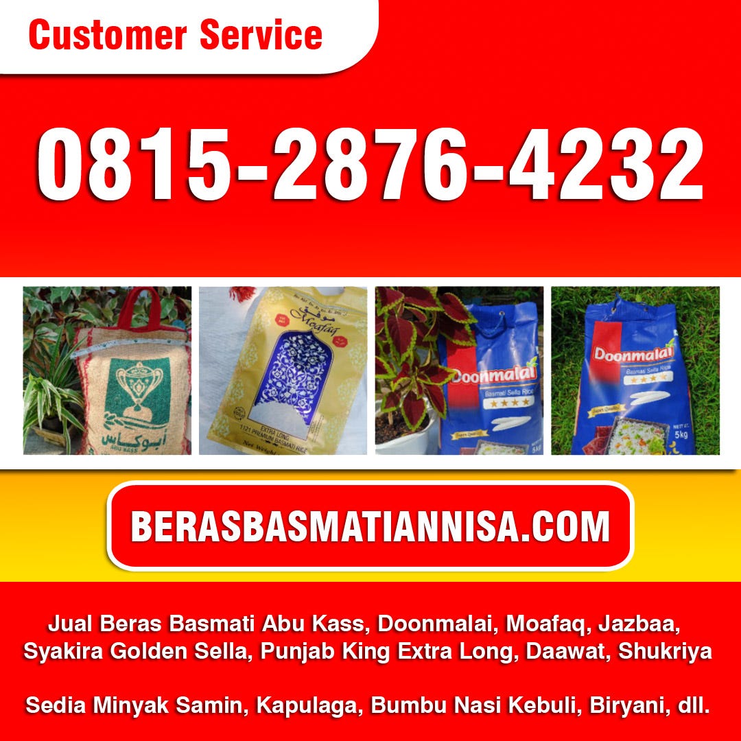 CS 0815–2876–4232 Jual Beras Basmati Pakusari Jember | by Berasbasmatiberaskebuli | Medium