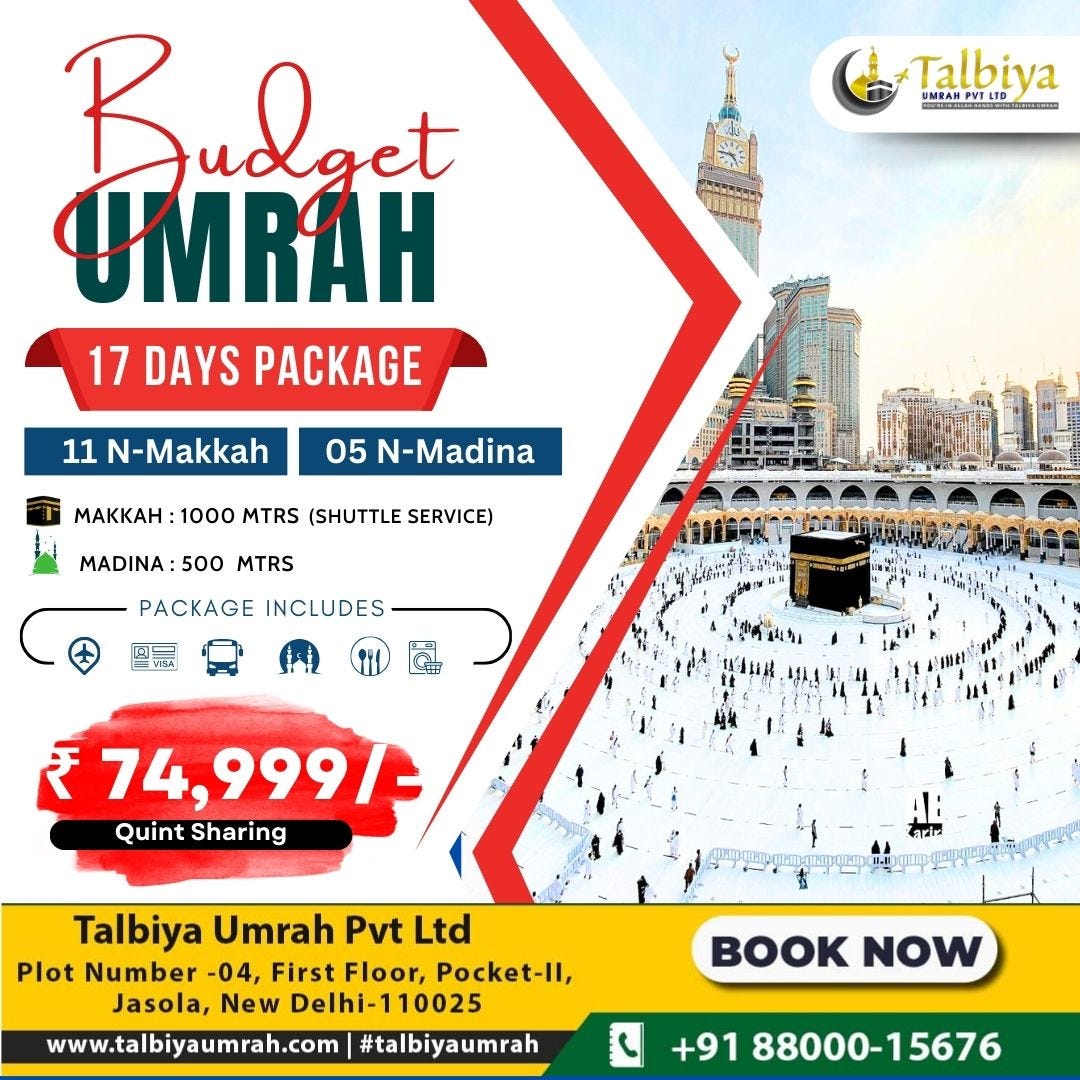 If you plan performing Umrah after Hajj 2024, Our Special Budget Friendly Umrah Packages will be ...