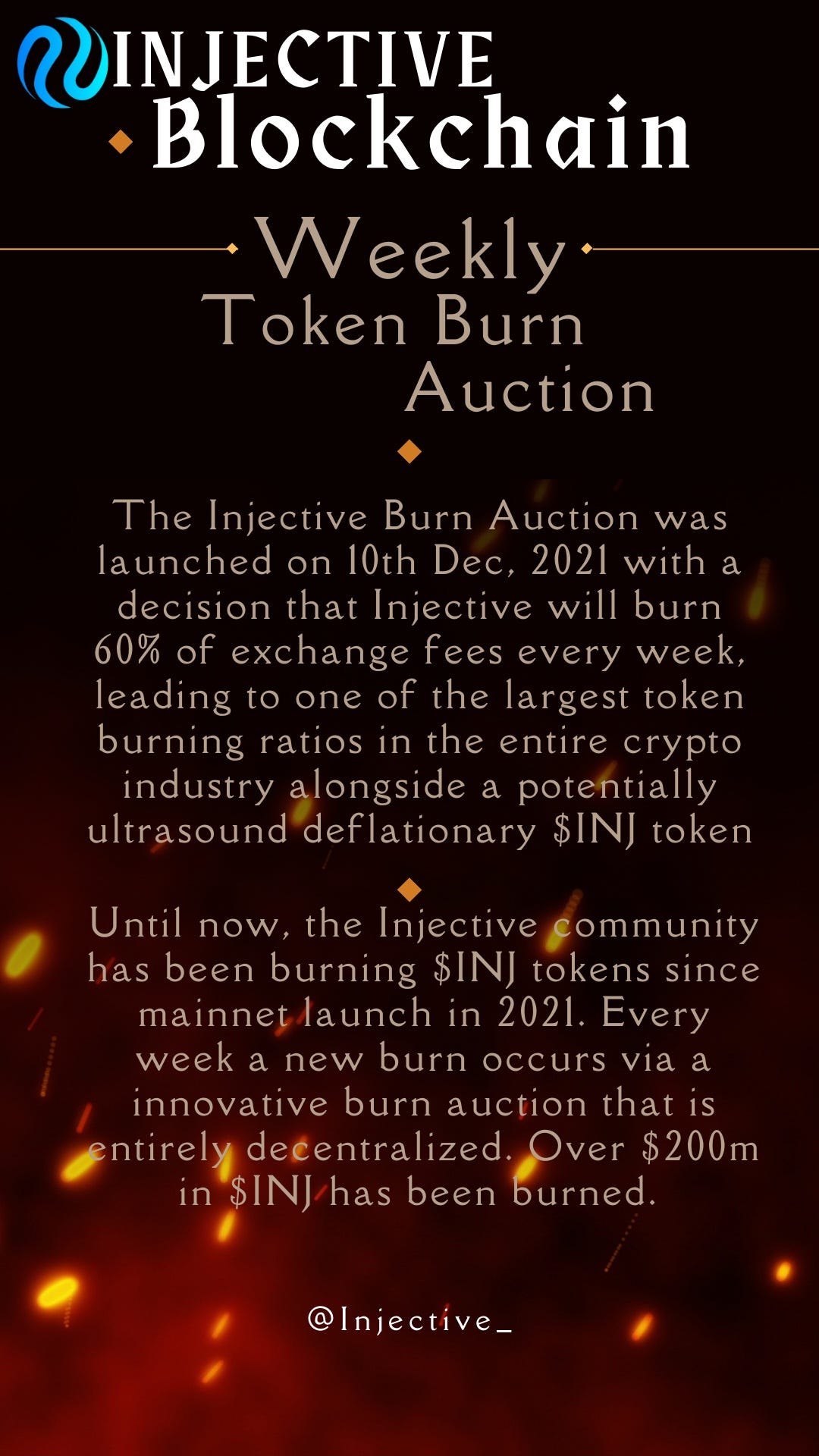 Injective Blockchain Native Token Weekly Burn Continues All You Need