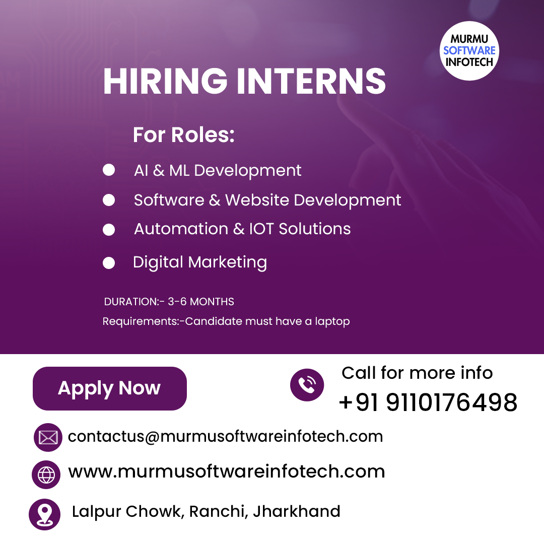 📢 Kickstart your tech career with Murmu Software Infotech! 🚀 - MurmuSoftwareInfotech - Medium