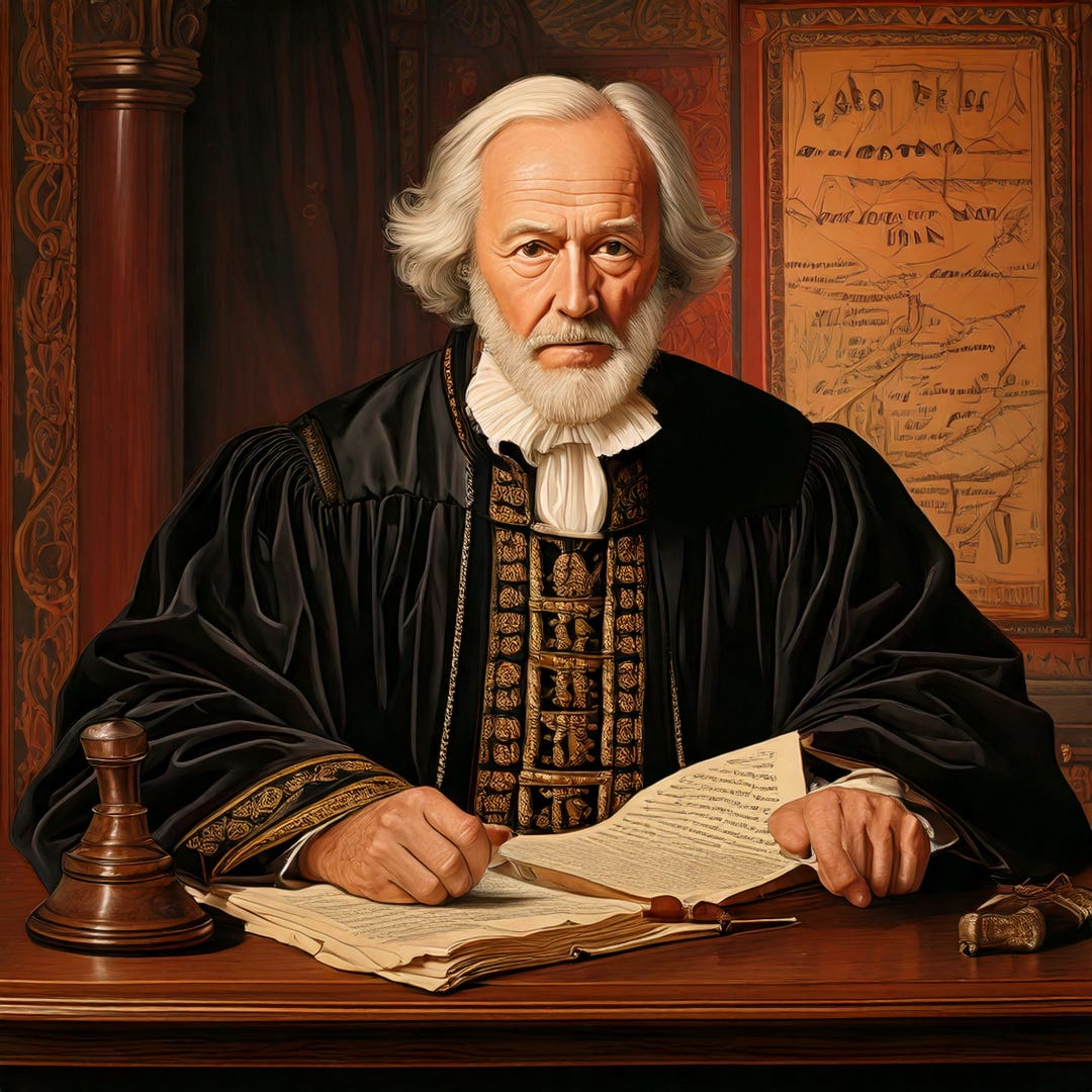 Sir William Blackstone. The British courtroom was silent except… | by ...