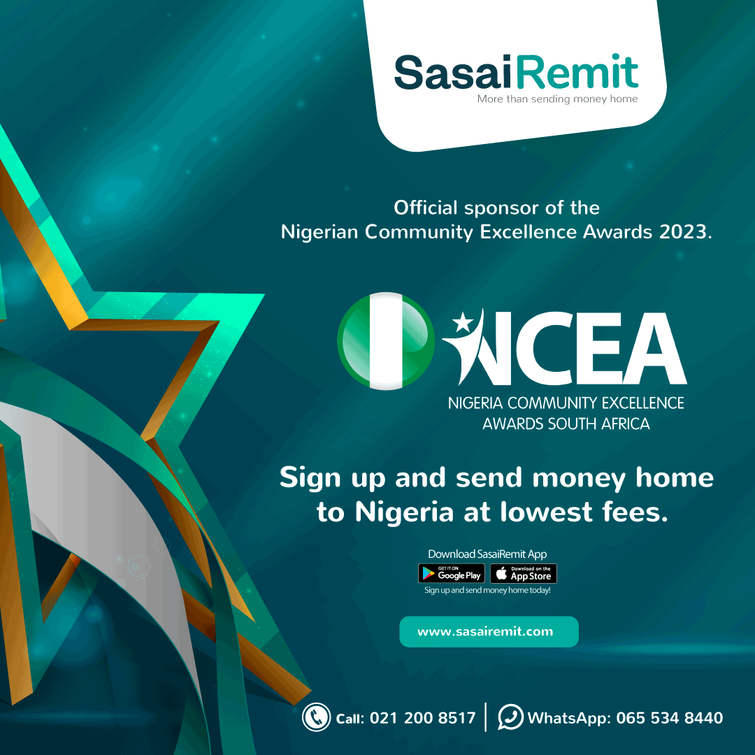 SasaiRemit partners with the Nigerian Community Excellence Awards in South Africa to recognise ...