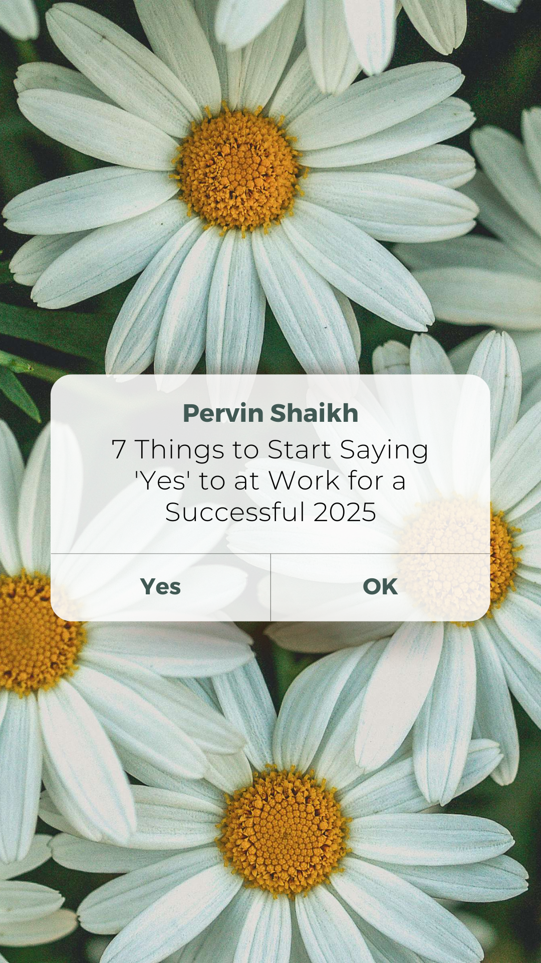 7 Things to Start Saying ‘Yes’ to at Work for a Successful 2025. | by ...