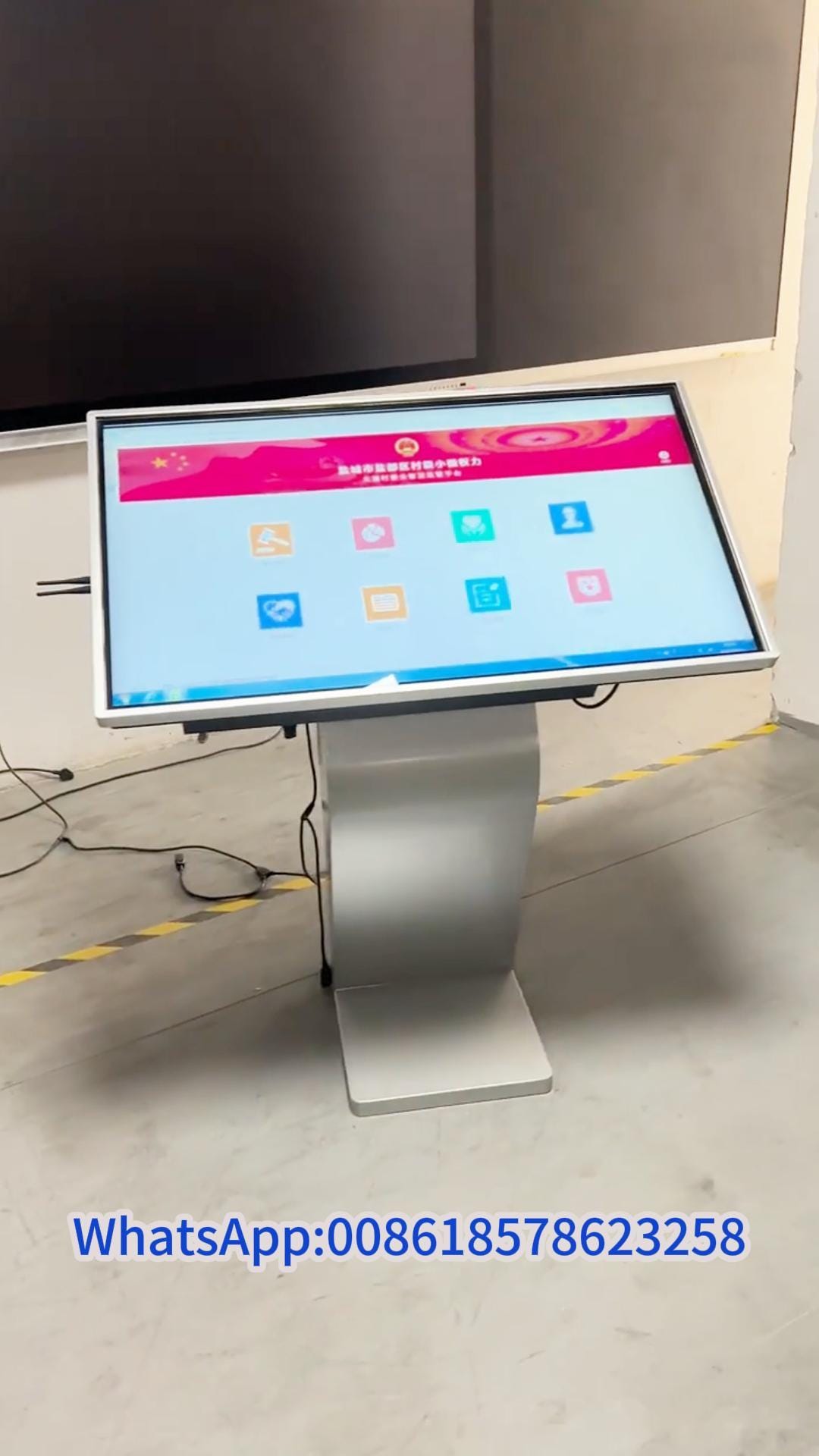 Monitor Skrin Sentuh 55 inci Untuk Kios Layan Diri — Kiosk Tablet ...