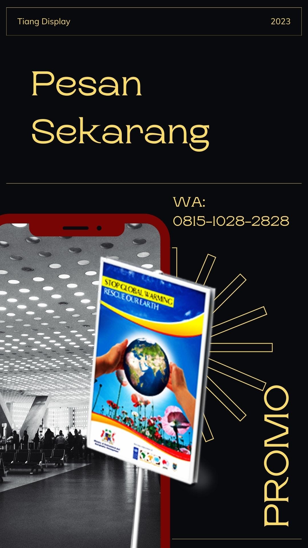 SIAP KIRIM! Jual Tiang Display Poster Bioskop WA: 0815–1028–2828 ...