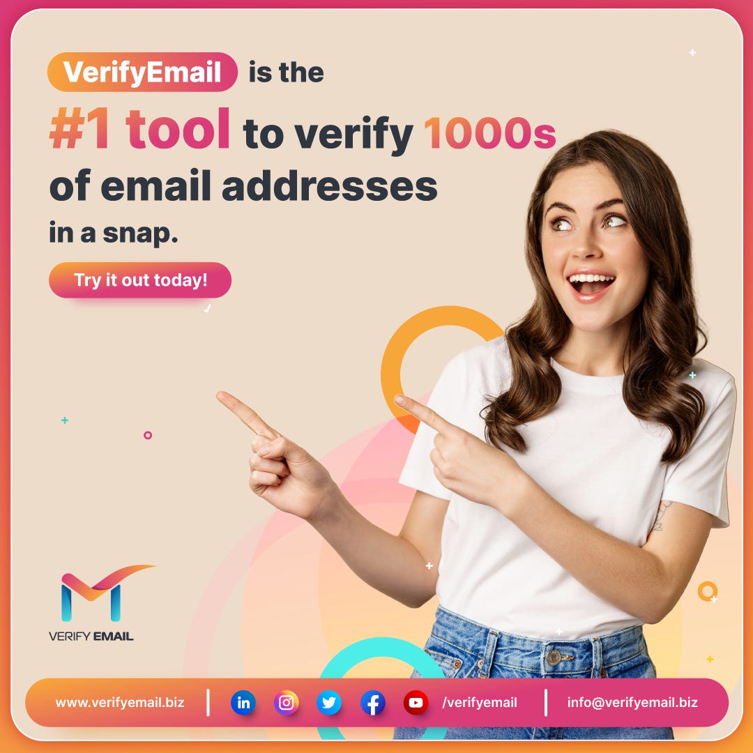 The #1 Tool to verift 1000s of email addresses in a - Verifyemailseo - Medium