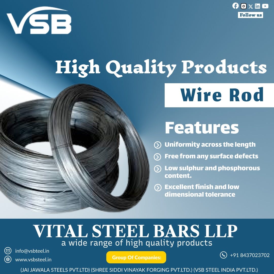 Wire Rod manufacture - VSB Steel Bars LLP - Medium