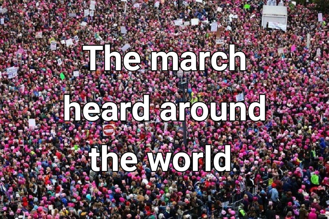 The march heard around the world. On Saturday I was proud to march with ...