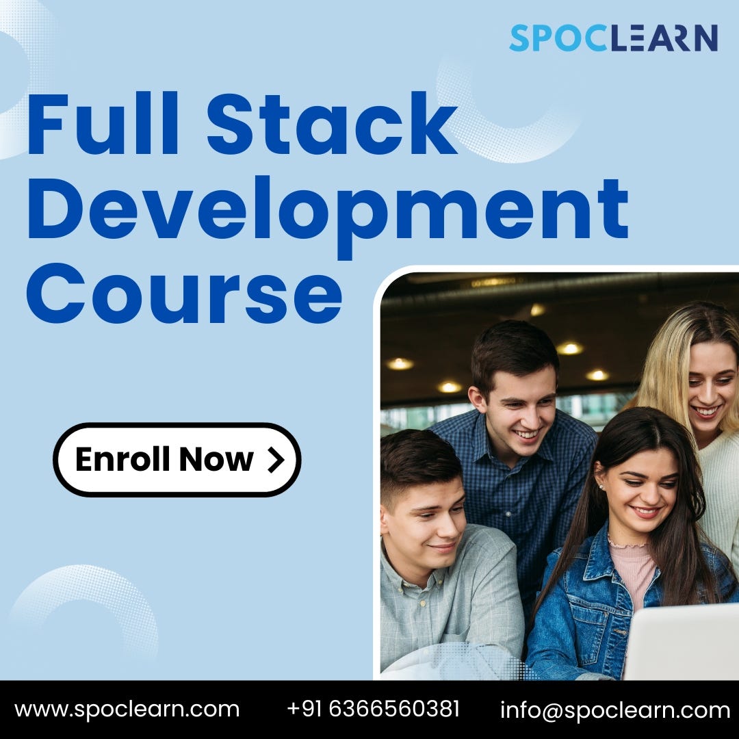 full stack development course - Spoclearnseo - Medium