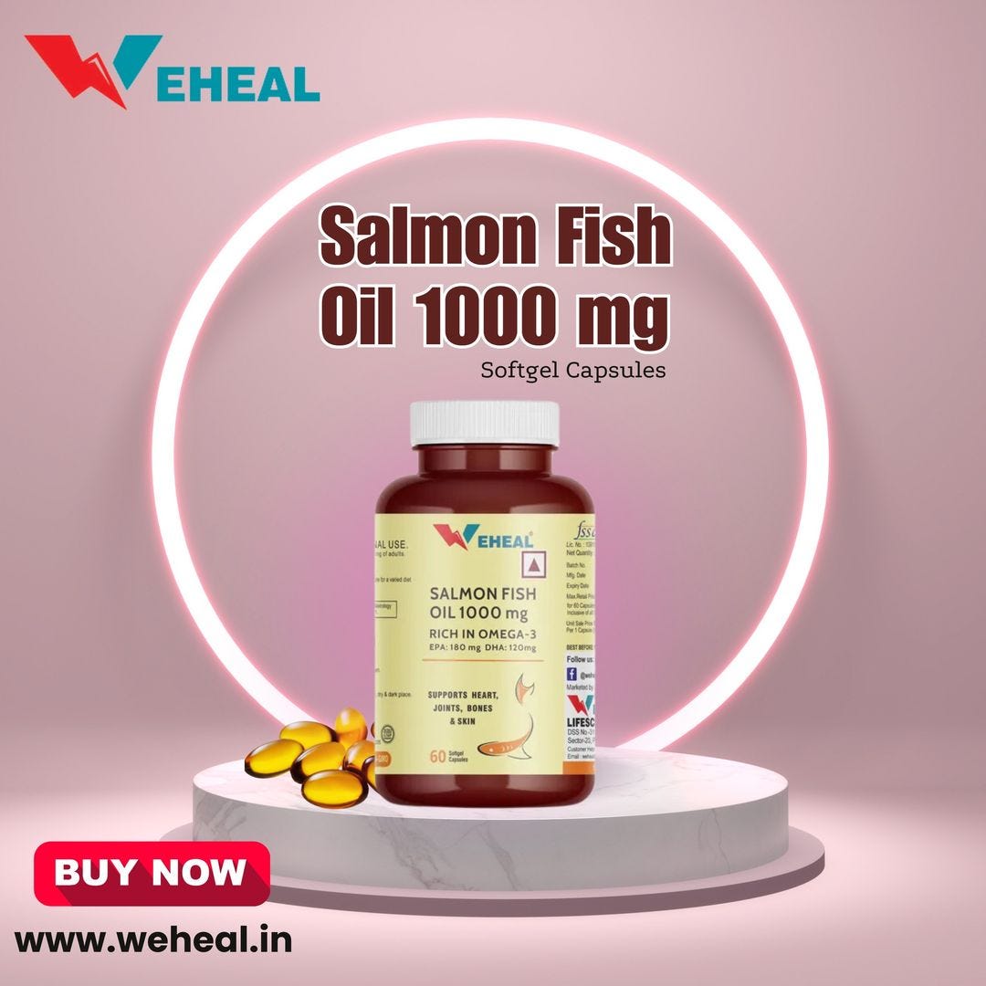 Weheal’s Salmon Fish Oil Omega 3 Softgel Capsules | by Weheal | Mar ...