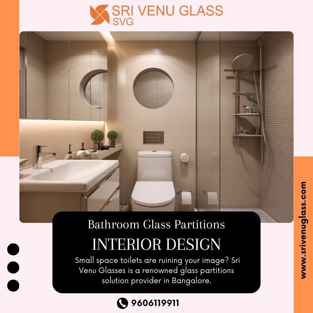 Enhance Your Bathroom with Shower Glass Partition from Sri Venu Glass | by srivenuglass | Medium