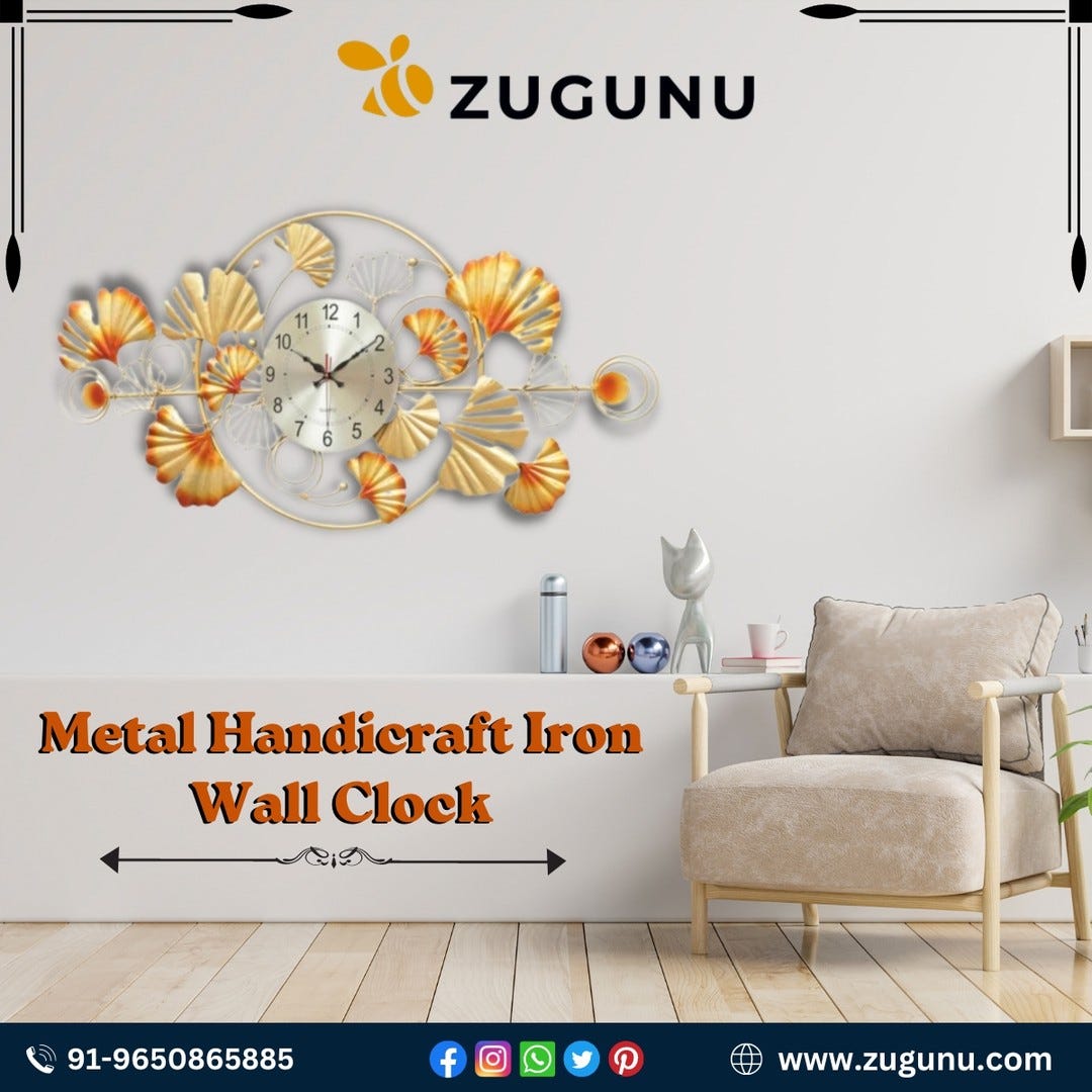 Timeless Craftsmanship — Metal Handicraft Iron Wall Clock - Zugunu.Com ...
