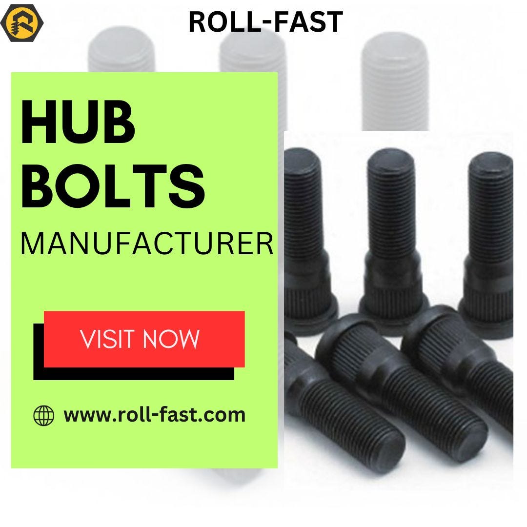 Hub Bolt Manufacturer & Exporter in India | Roll-Fast - Rollfast - Medium