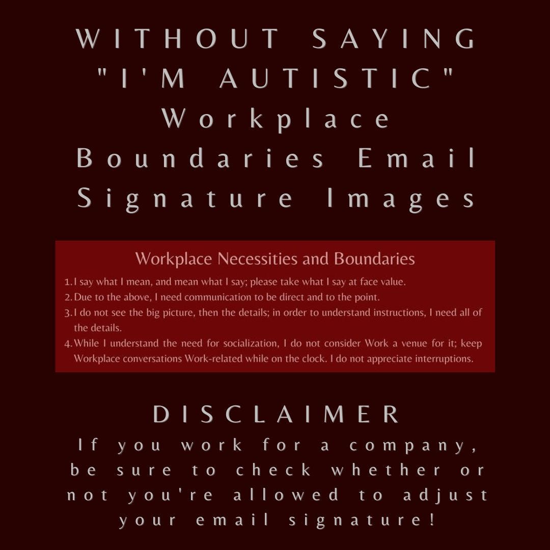 Digital Product Launch: WITHOUT SAYING “I’M AUTISTIC” Workplace ...