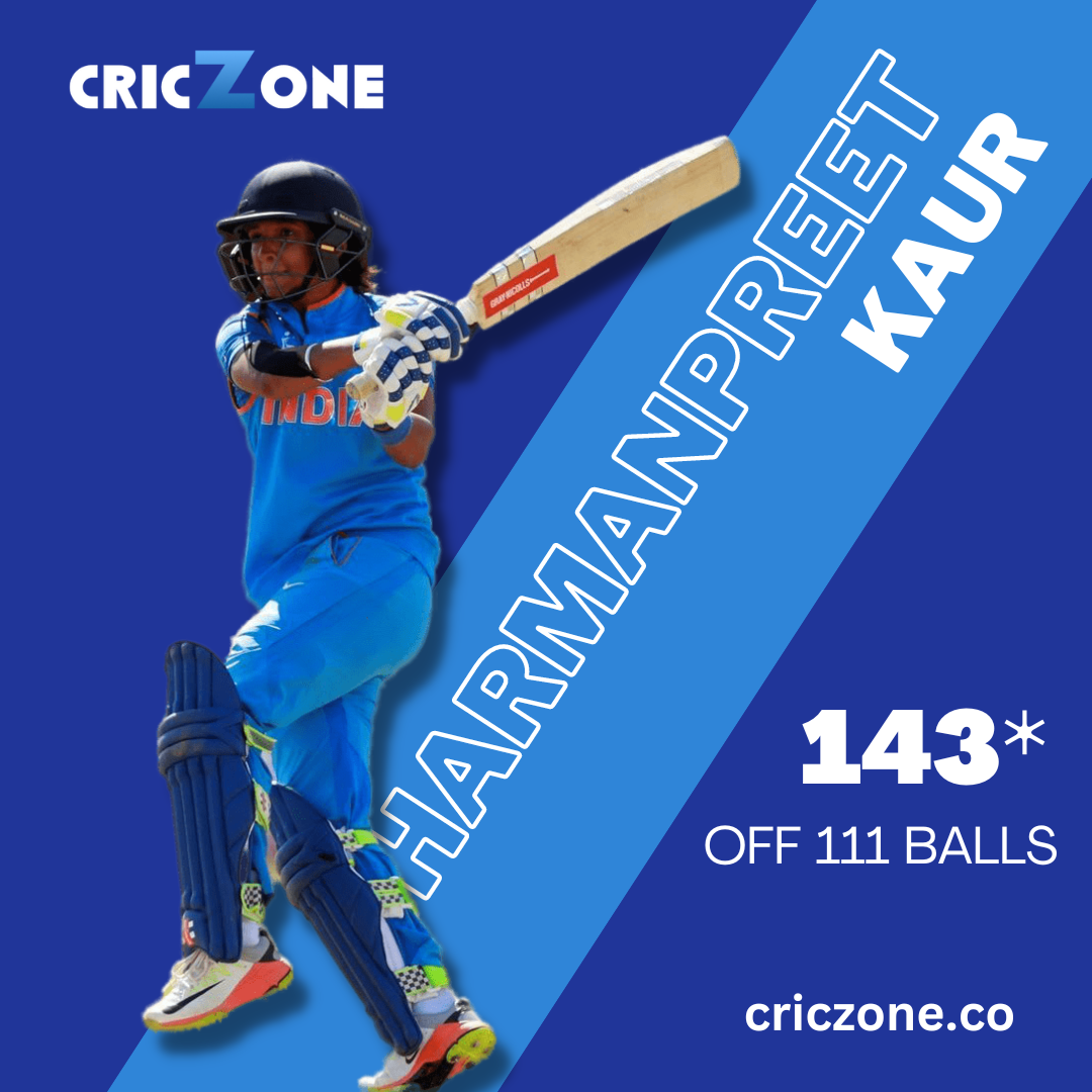 Sensational Batting From Harmanpreet Kaur — Criczone - Cric zone - Medium
