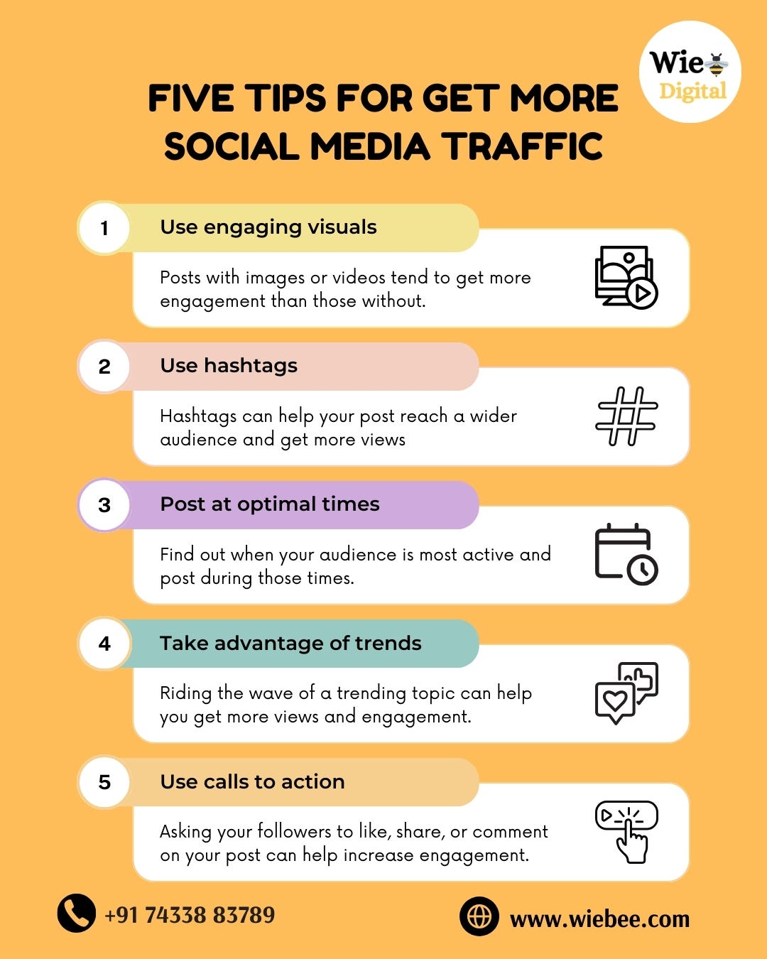 Tips For Getting More Social Media Traffic - WIEBEE DIGITAL - Medium