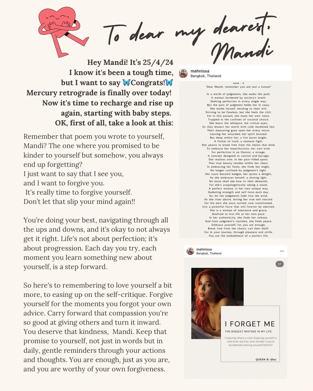 Self-forgiving letter!. Just for mercury retrograde 2024 | by Mandi Ma⭐️ | Shadow Shines Stars ...