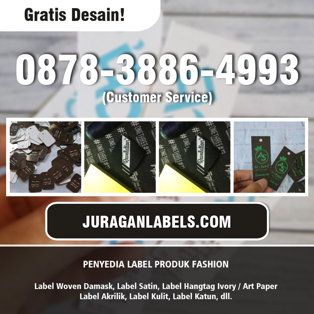 FREE DESAIN 087838864993 Cetak Label Gunung Putri Bogor | by ...