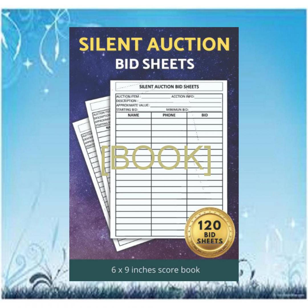 ((download_p.d.f))^ Silent Auction Bid Sheets: Fundraising Event ...