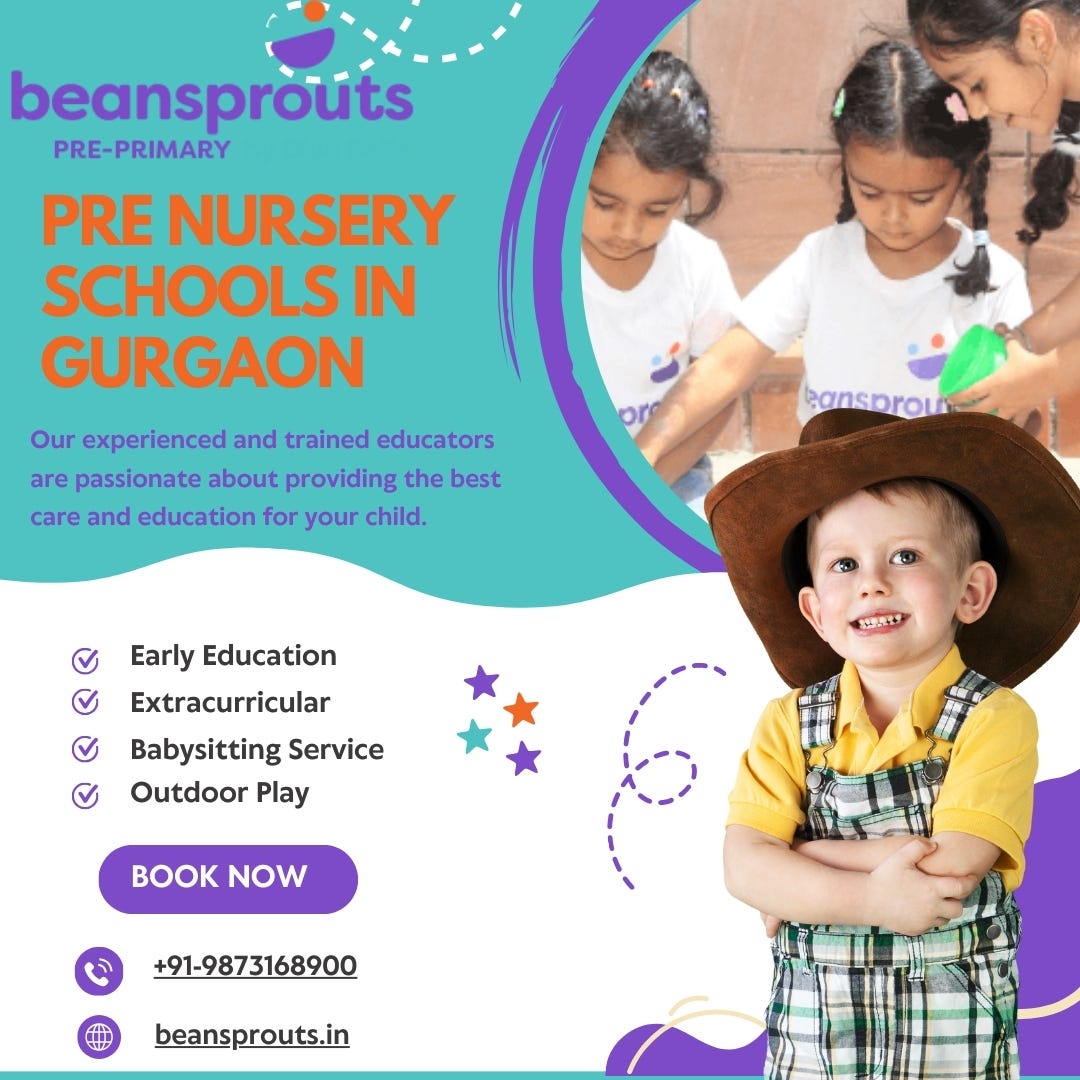 Pre nursery Schools in Gurgaon | Nursery School in Gurgaon ...