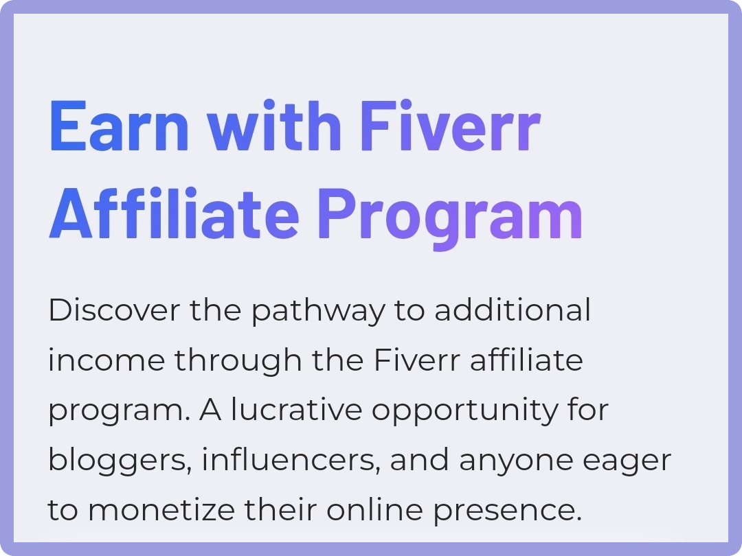 Earn with fiverr affiliate program: | by Calvin zaabel | Feb, 2024 | Medium