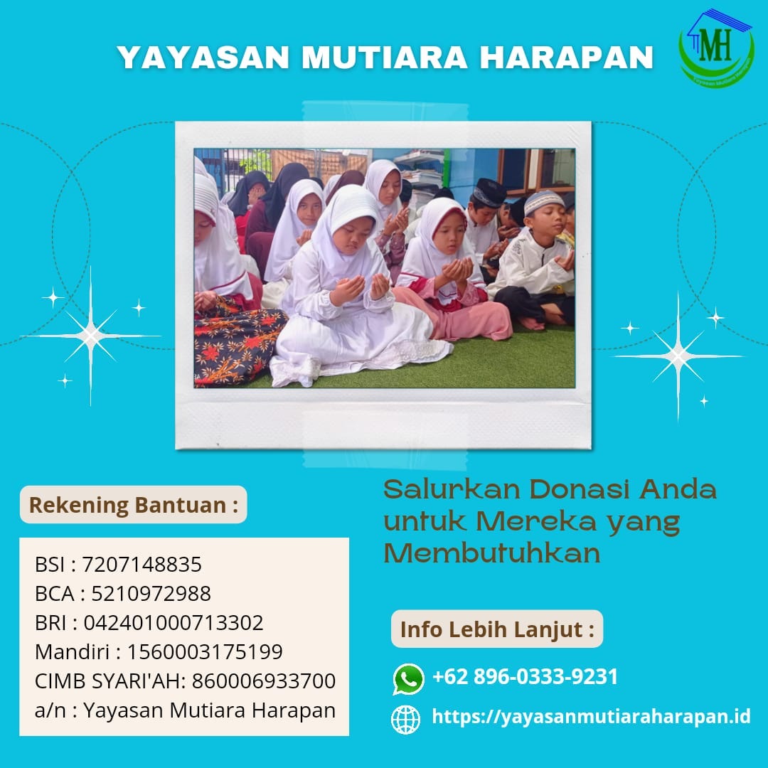 (ULURKAN TANGANMU), CALL 0852-1659-7961, sedekah anak yatim online, Yayasan Mutiara Harapan ...