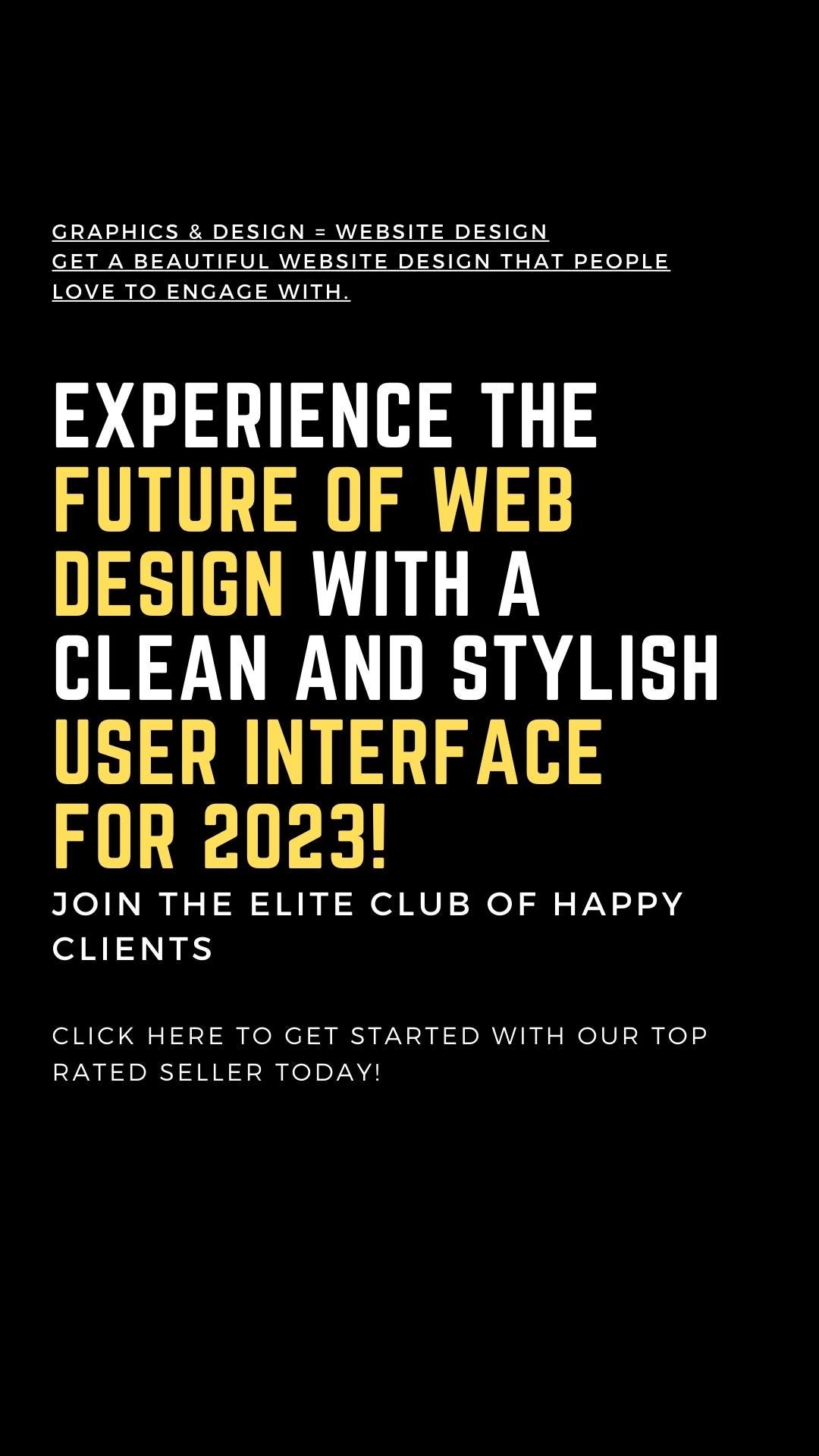Experience the Future of Web Design With a Clean and Stylish User ...
