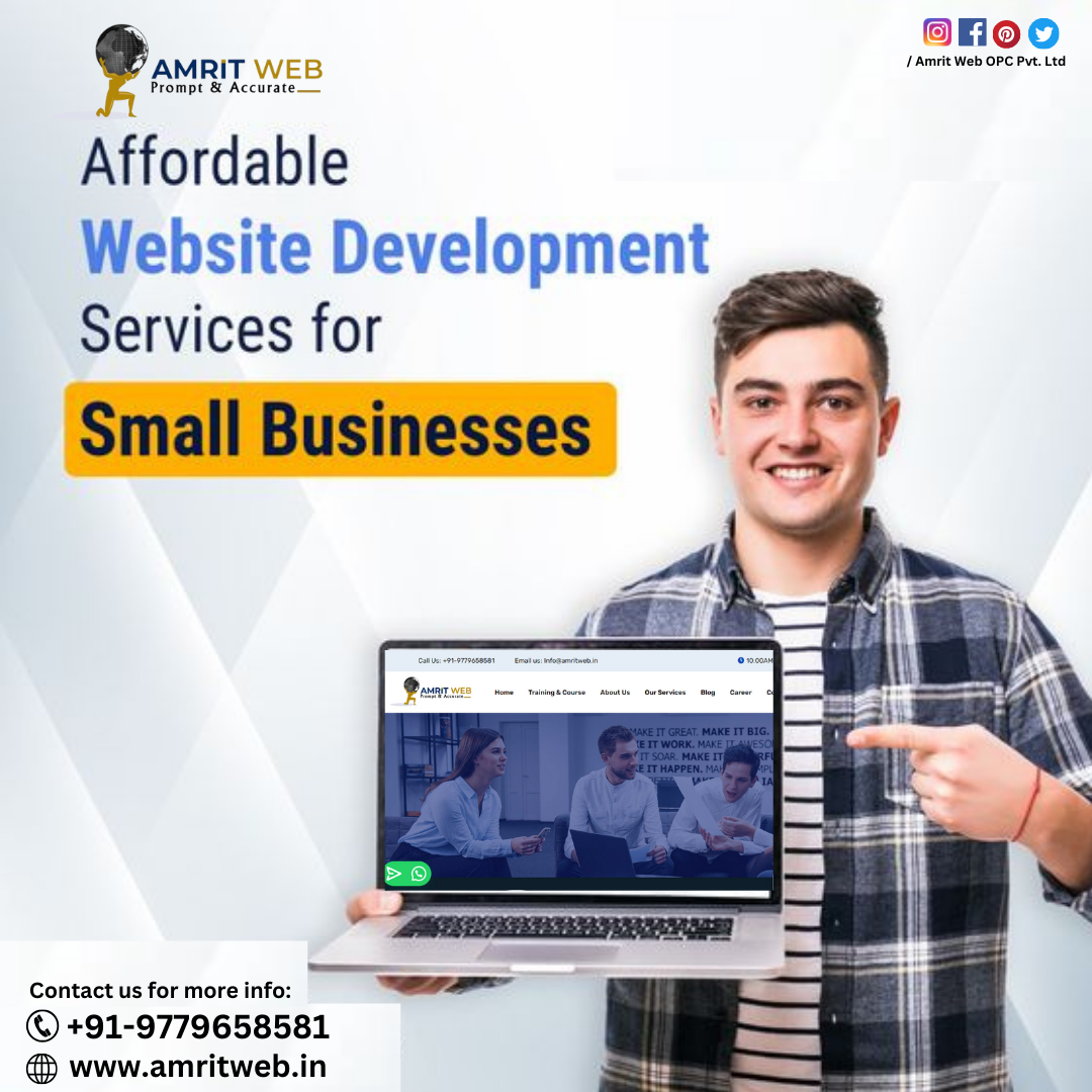 Affordable Website Development service in Mohali - Amrit Web OPC Pvt Ltd - Medium
