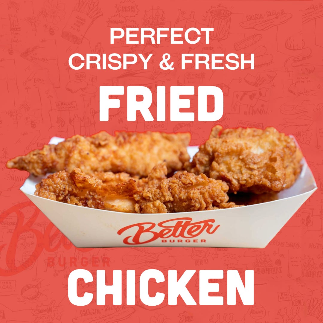 🍗🍔 Perfect Crispy & Fresh Fried Chicken 🍗🍔 - betterburger - Medium