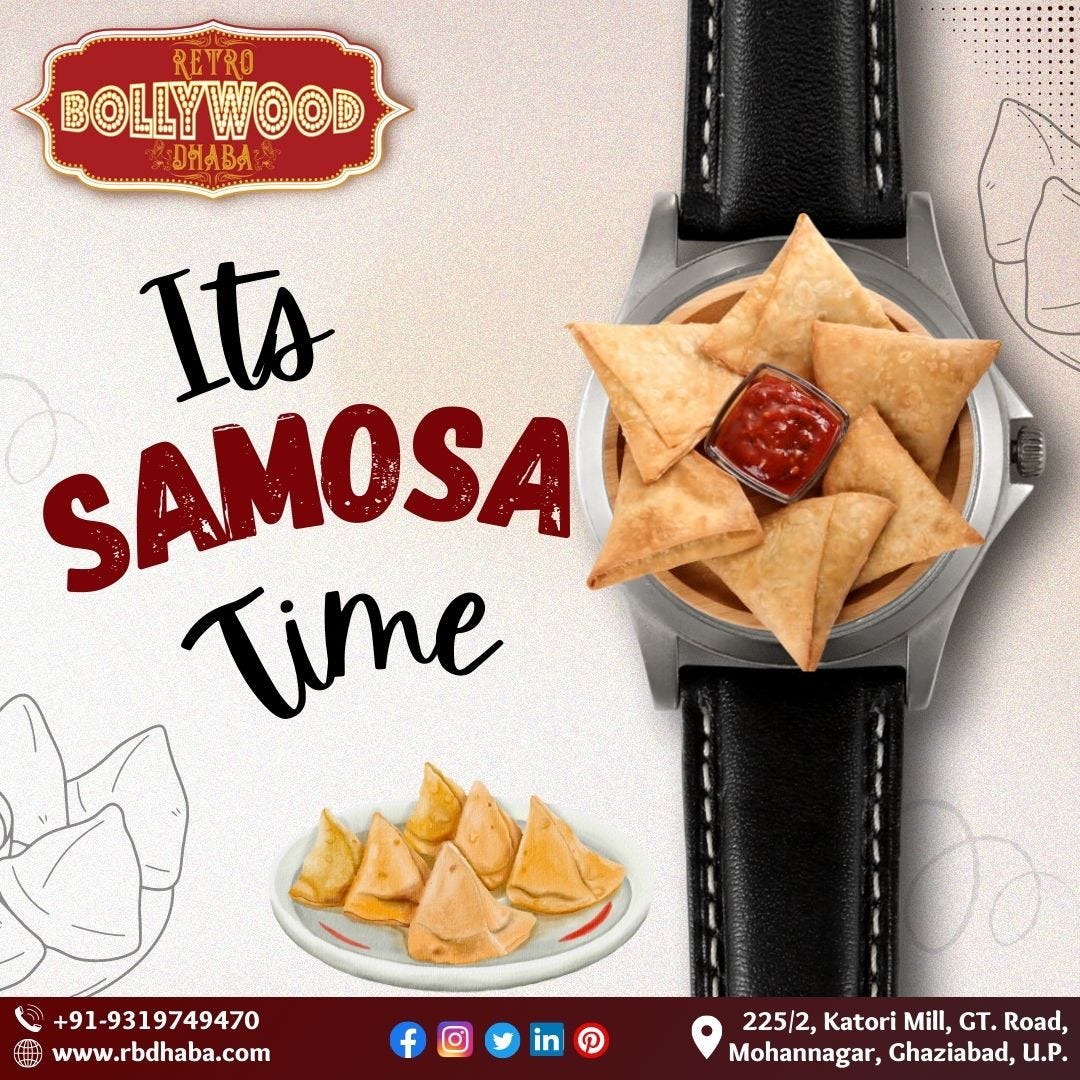 Samosa!!! - Retro Bollywood Dhaba - Medium