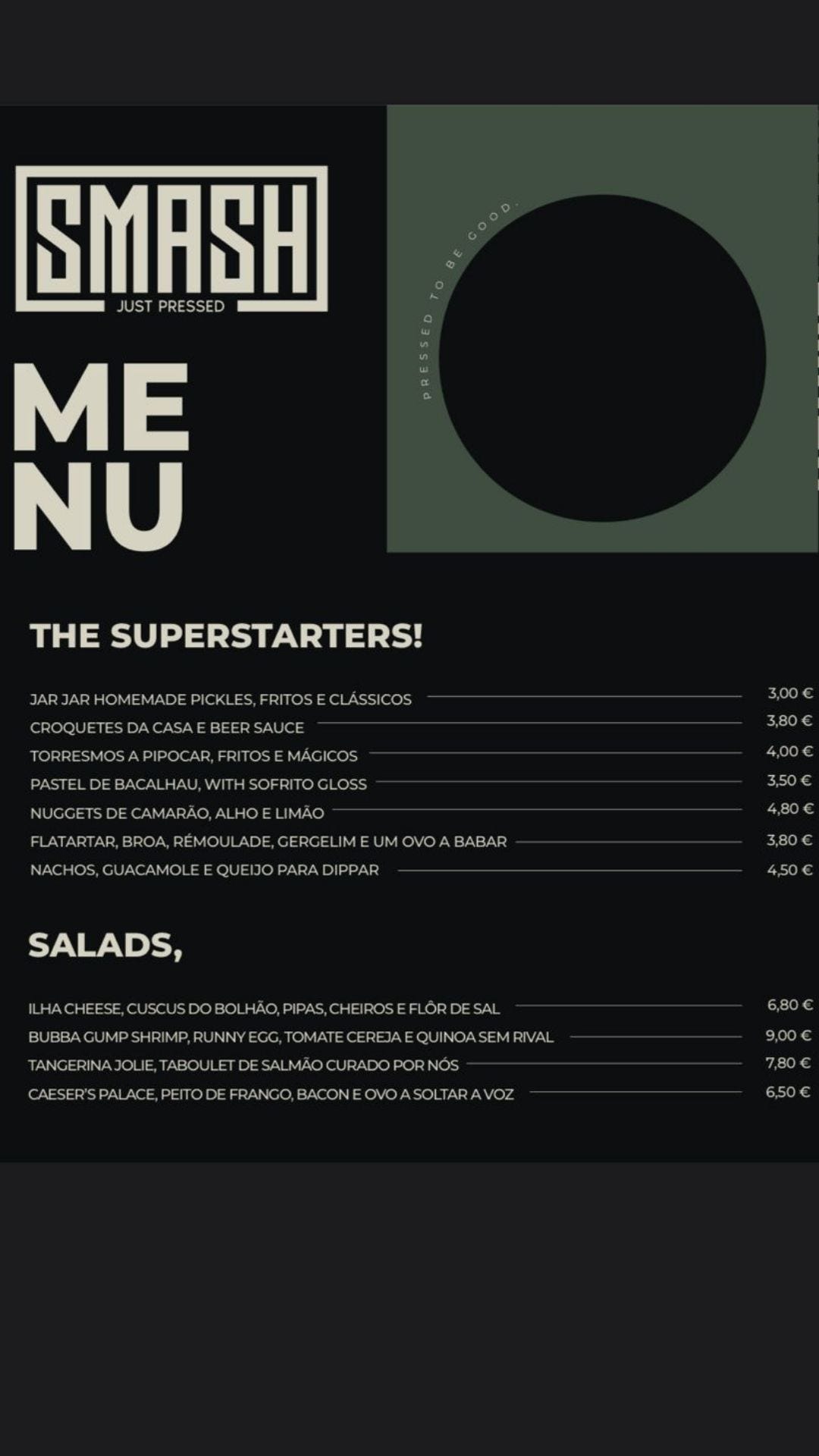 MENU SMASH Instagram: smash.pt - Smash.pt - Medium