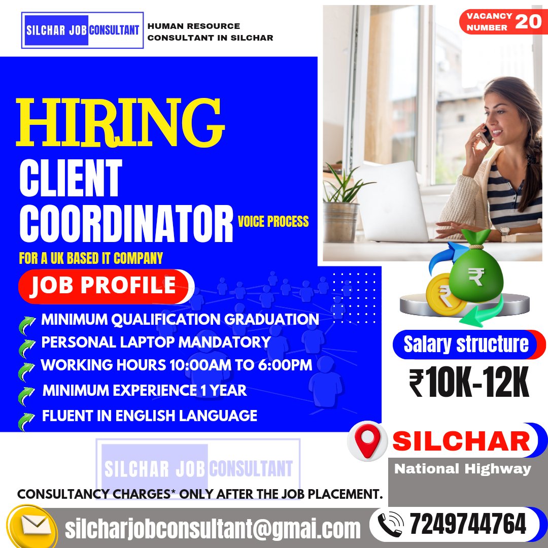 HIRING CLIENT COORDINATOR, FOR A UK BASED IT COMPANY, MINIMUM ...