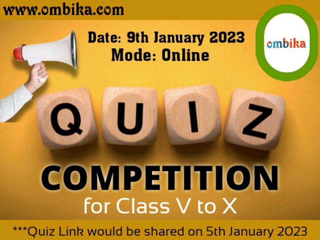 Quiz Competition 2023 by OMBIKA Marketplace | by Ombika Singh | Medium